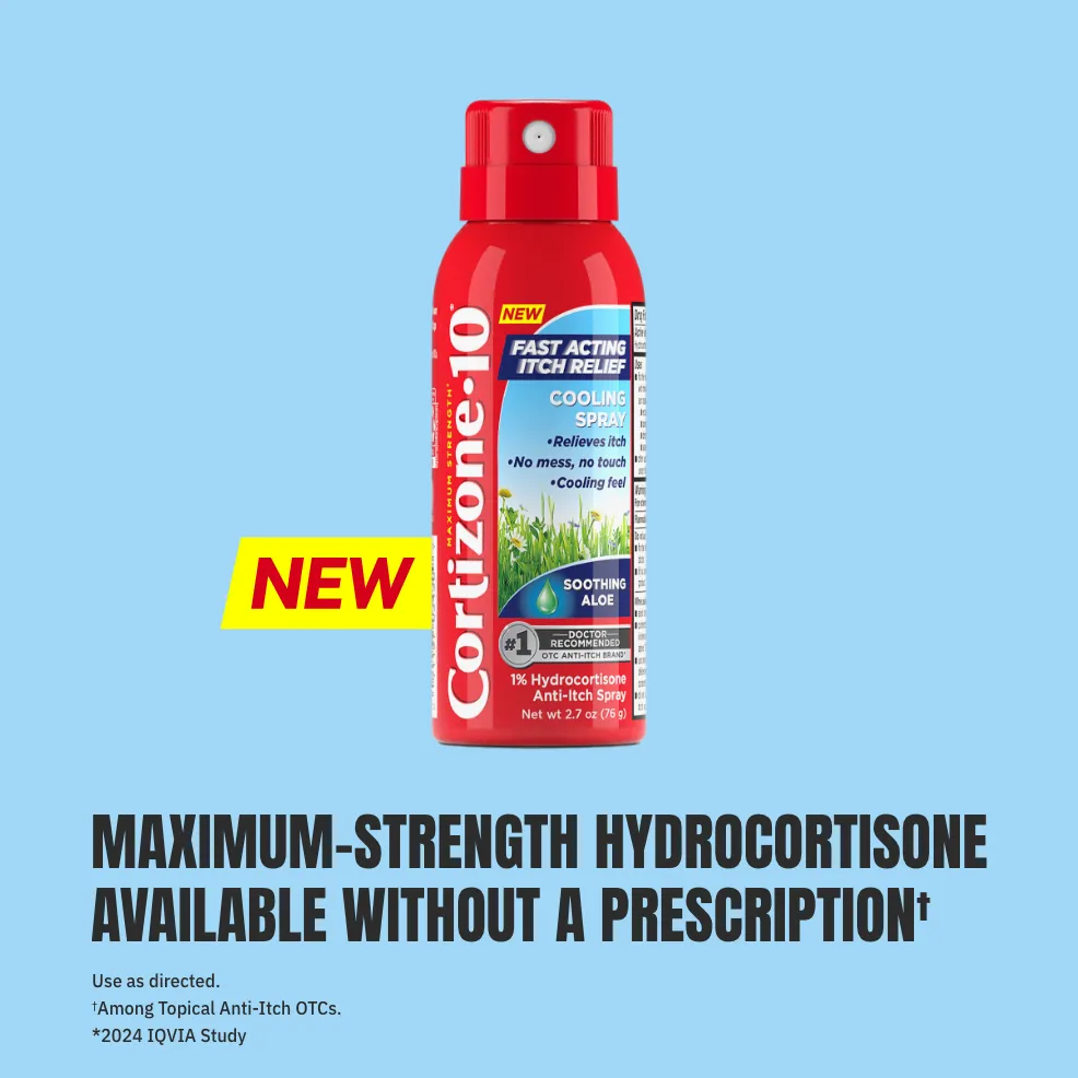 Maximum Strength† Itch Relief Cooling Spray | Cortizone-10®