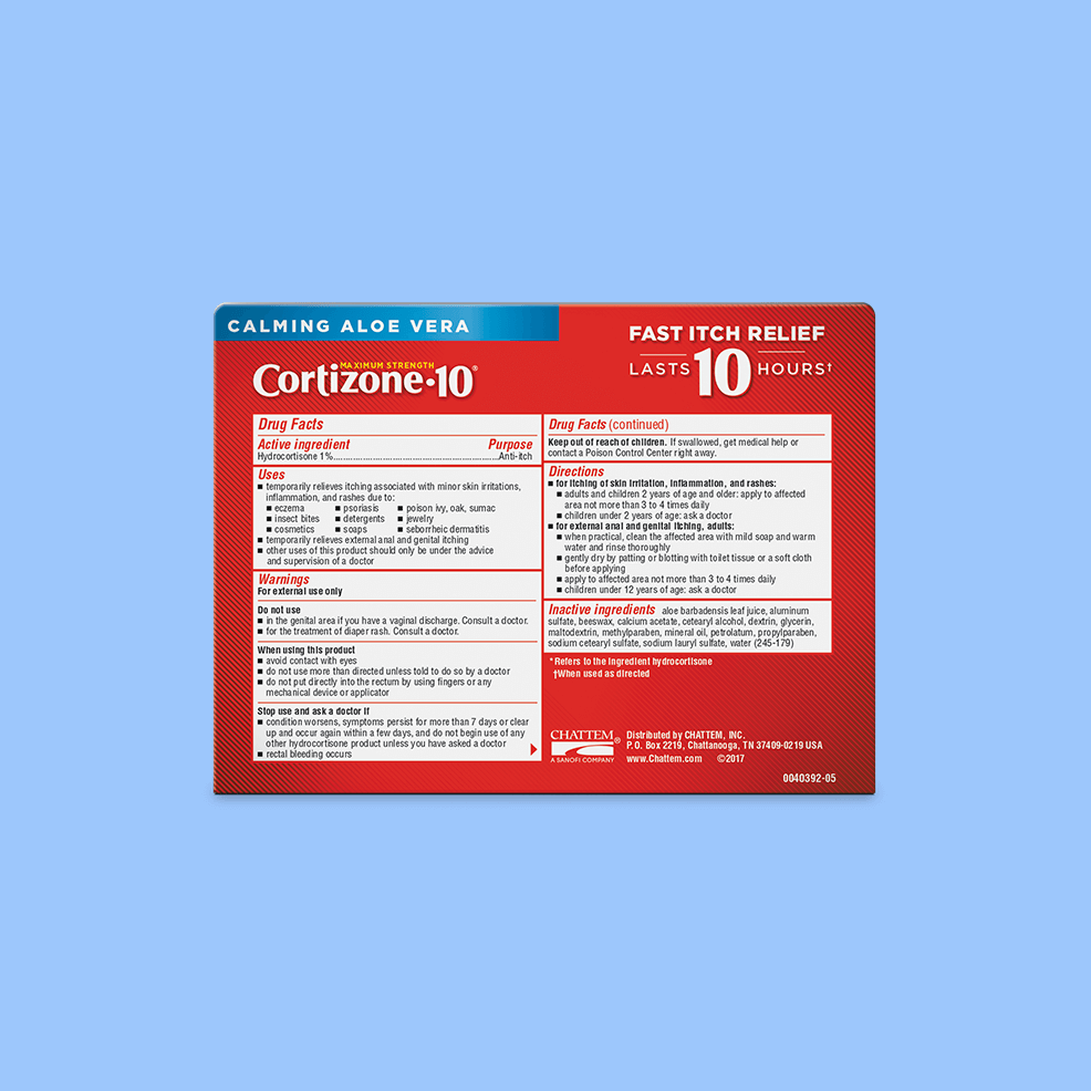 Maximum Strength 1% Hydrocortisone Anti-Itch Creme With Soothing Aloe ...